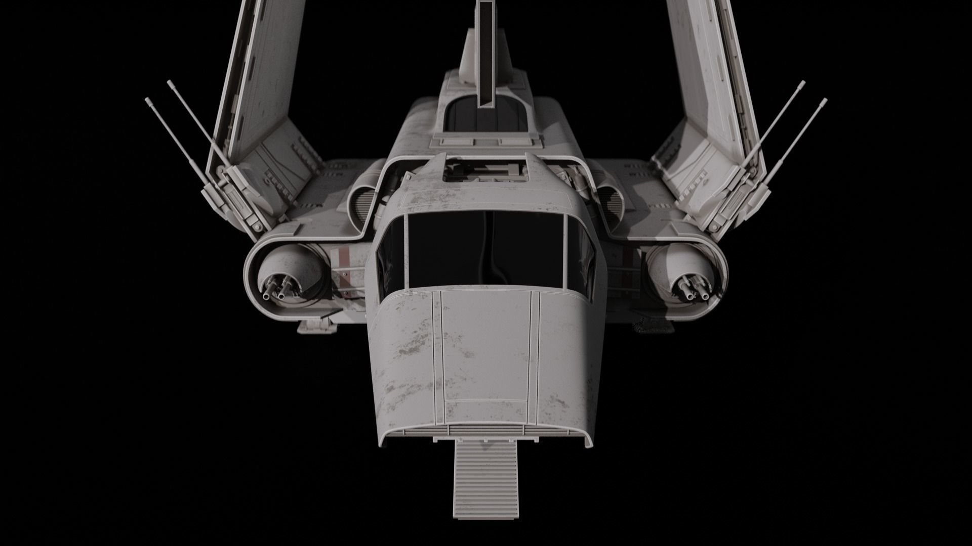 Lambda Shuttle 3D model animated rigged | CGTrader