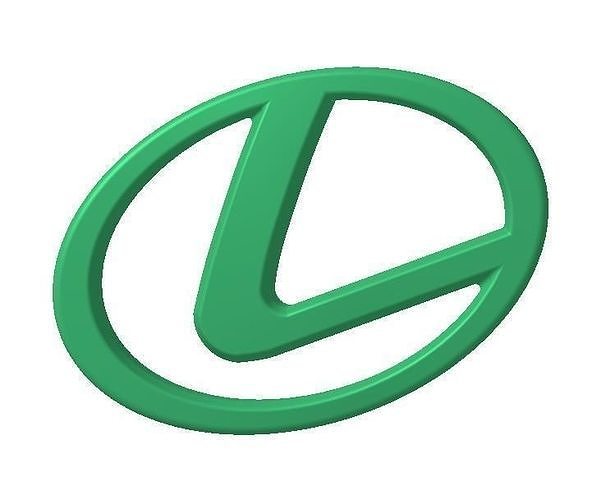 Lexus GS300 front grille logo 3D model 3D printable | CGTrader