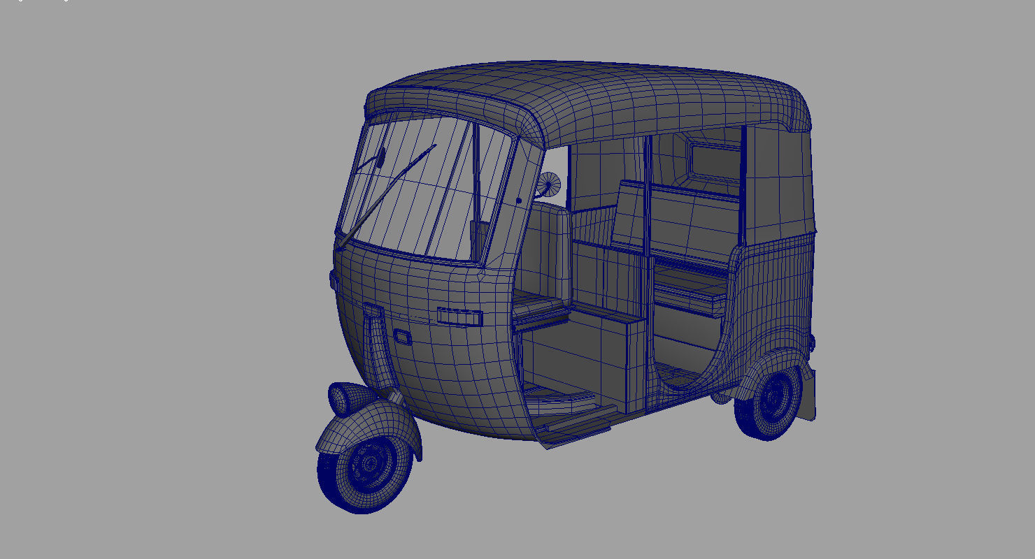 Auto rickshaw 3d model 3D model | CGTrader