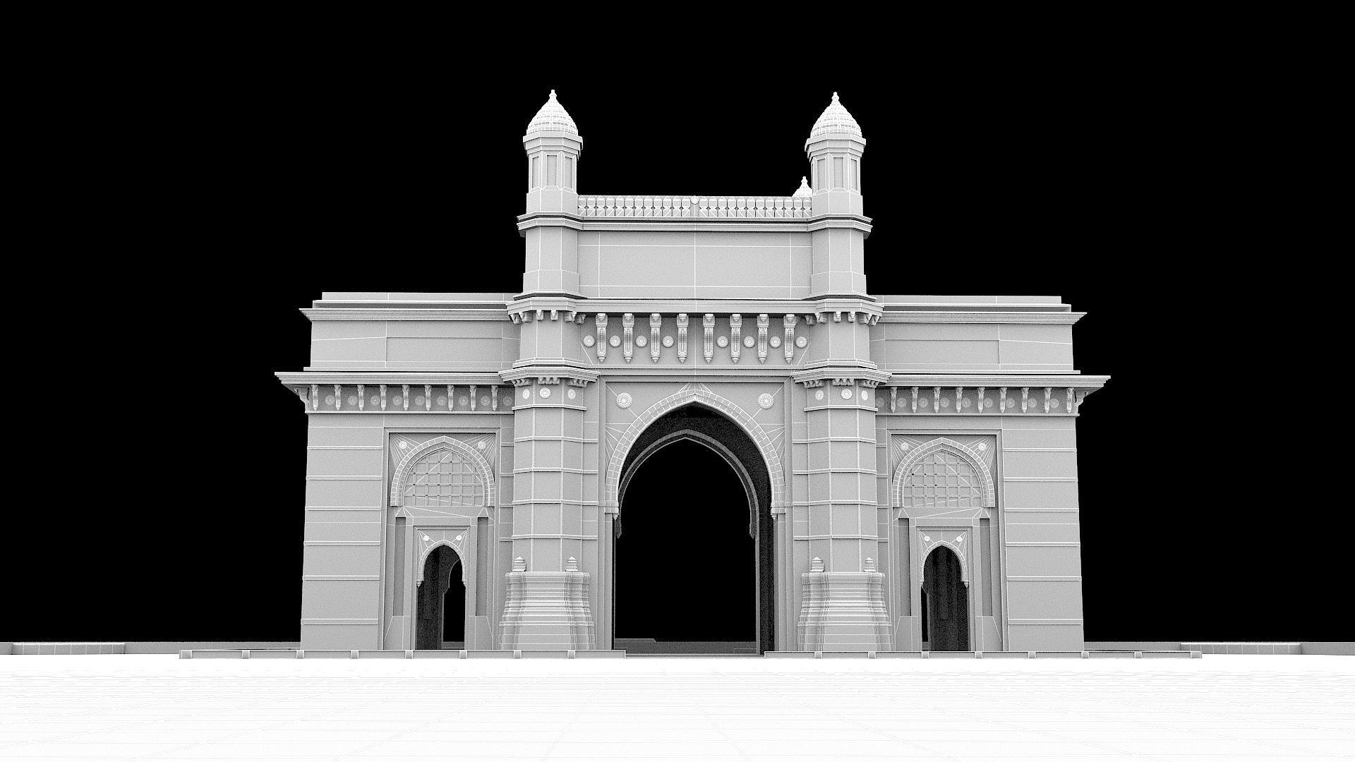 Gateway of India 3D model | CGTrader