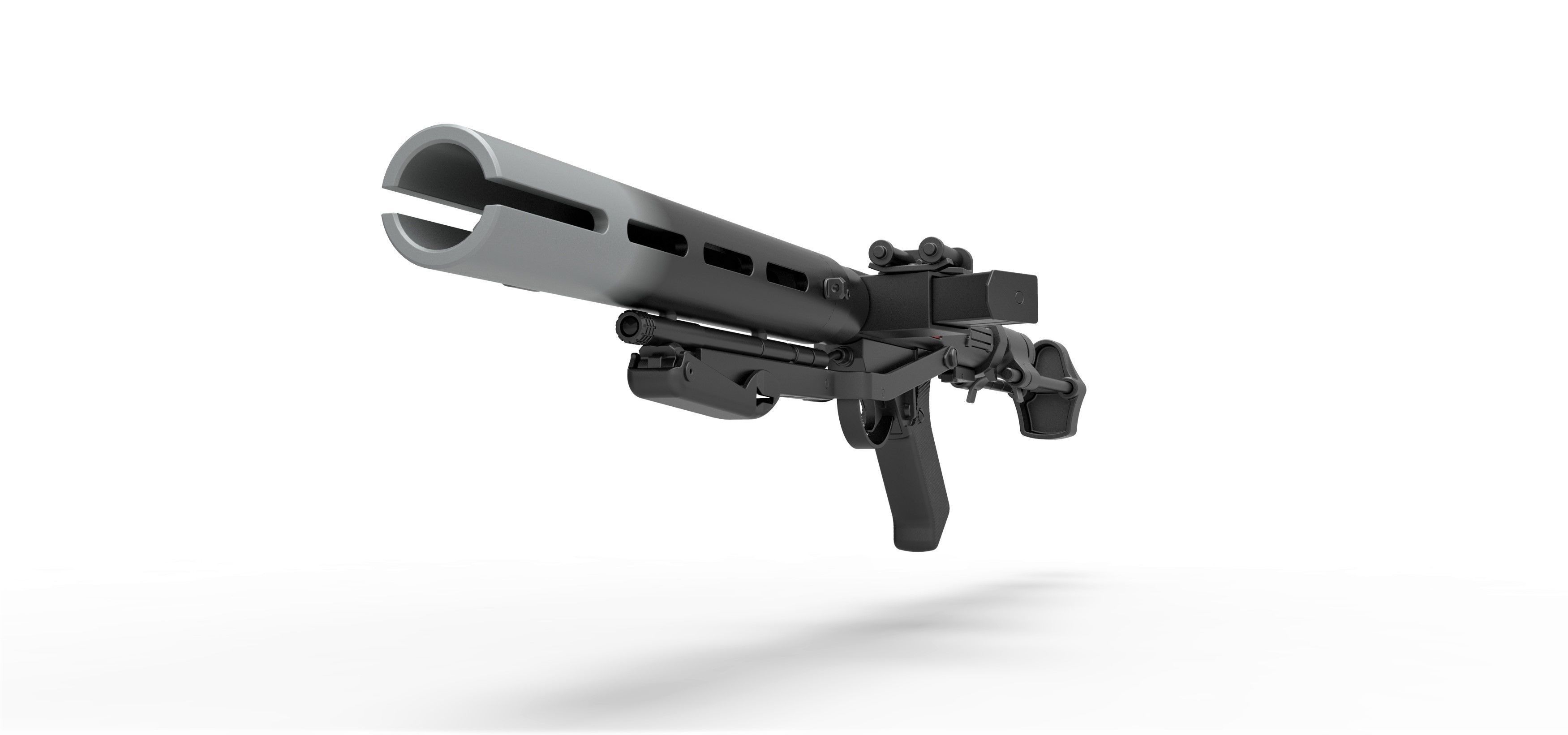 Death trooper blaster rifle E-11D Rogue One A Star Wars Story 3D model ...