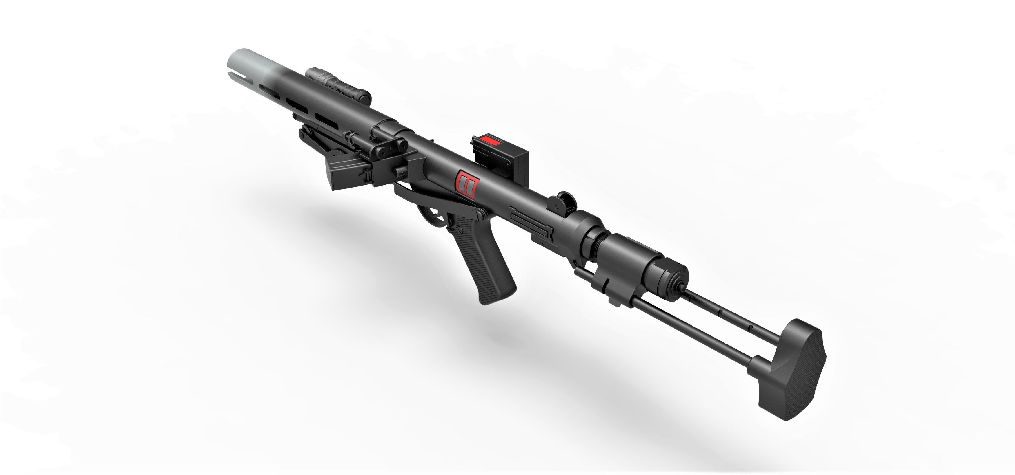 Death trooper blaster rifle E-11D Rogue One A Star Wars Story 3D model ...