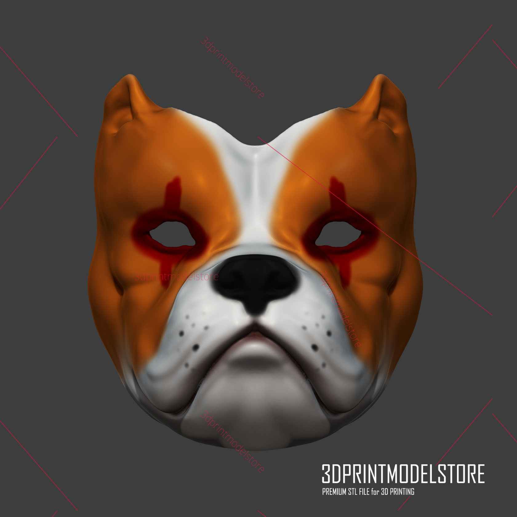 Dog Mask for Cosplay and Halloween 3D model 3D printable | CGTrader