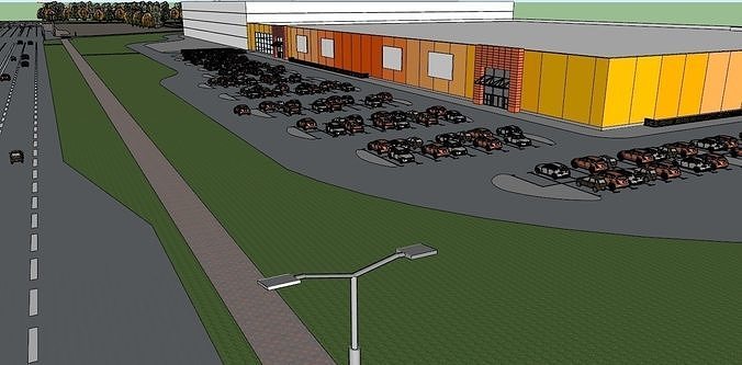 hypermarket 3D model | CGTrader