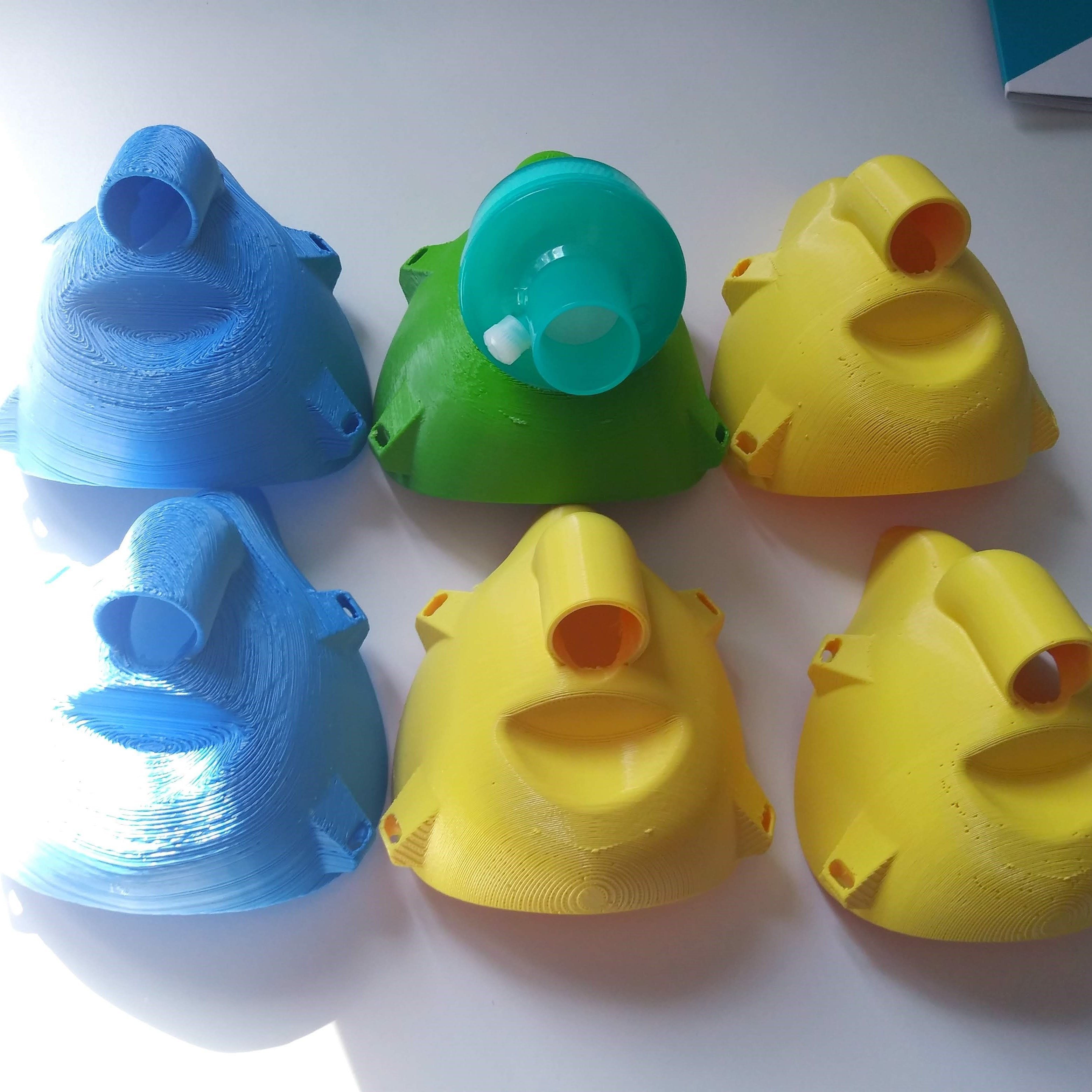 Face mask with filter adapter free 3D model 3D printable | CGTrader