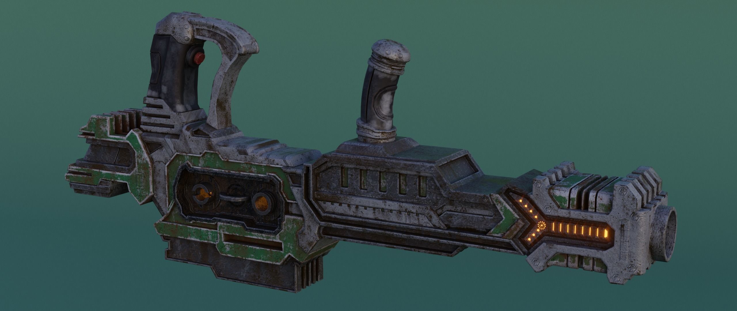 3D model Sci-fi Heavy Blaster VR / AR / low-poly | CGTrader