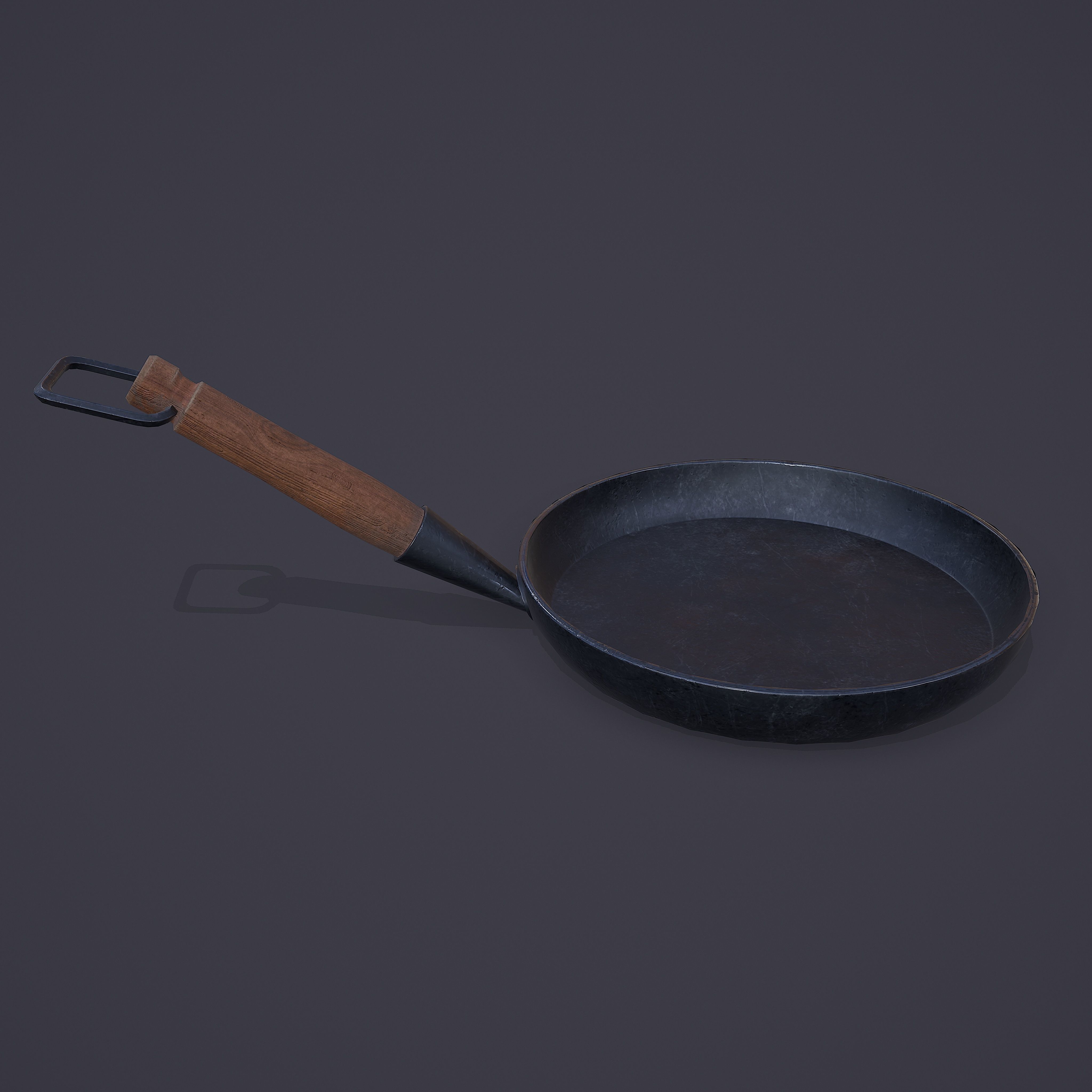 3D model Medieval Frying Pan VR / AR / low-poly | CGTrader