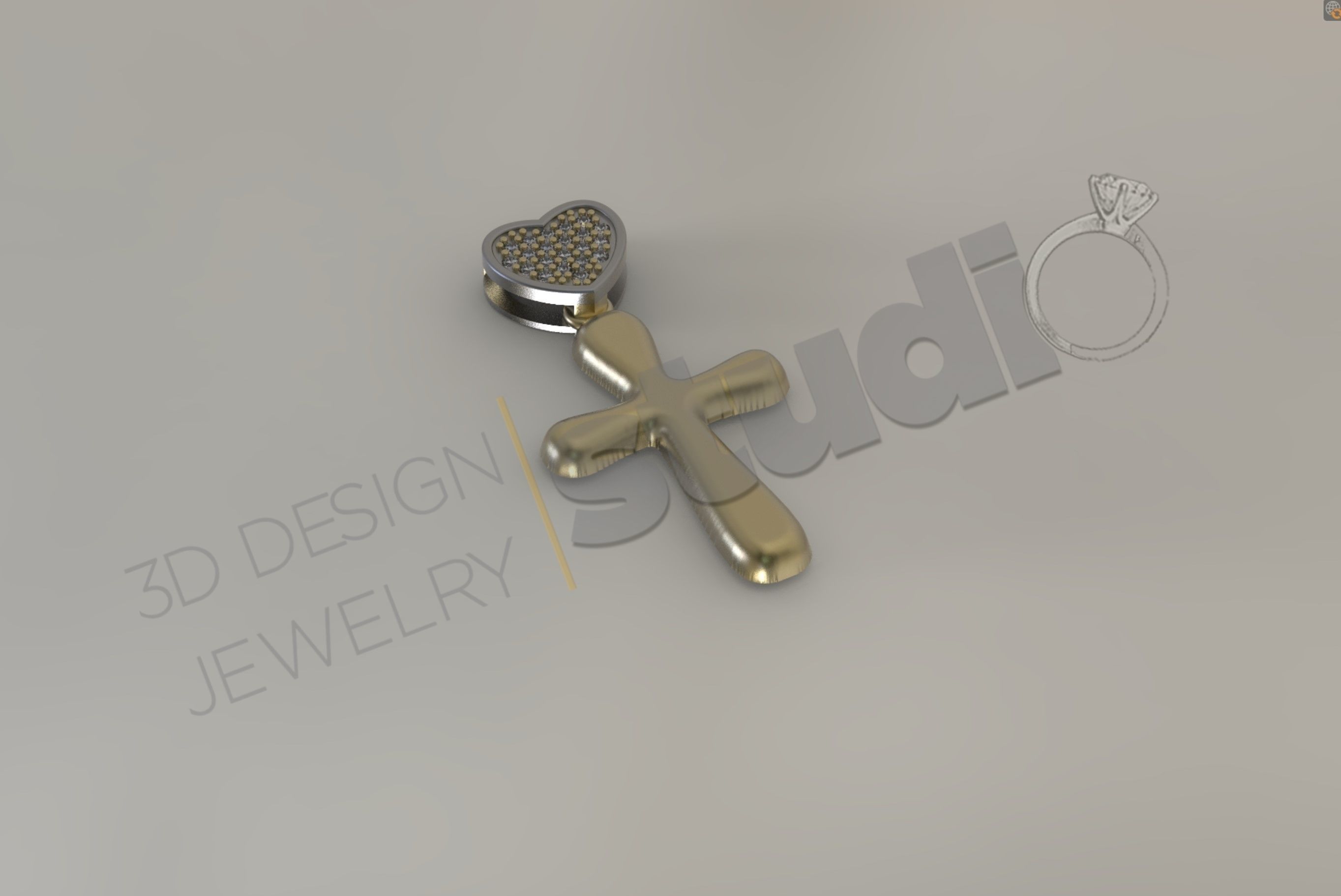 Smooth cross design 3d design model 3D model 3D printable | CGTrader