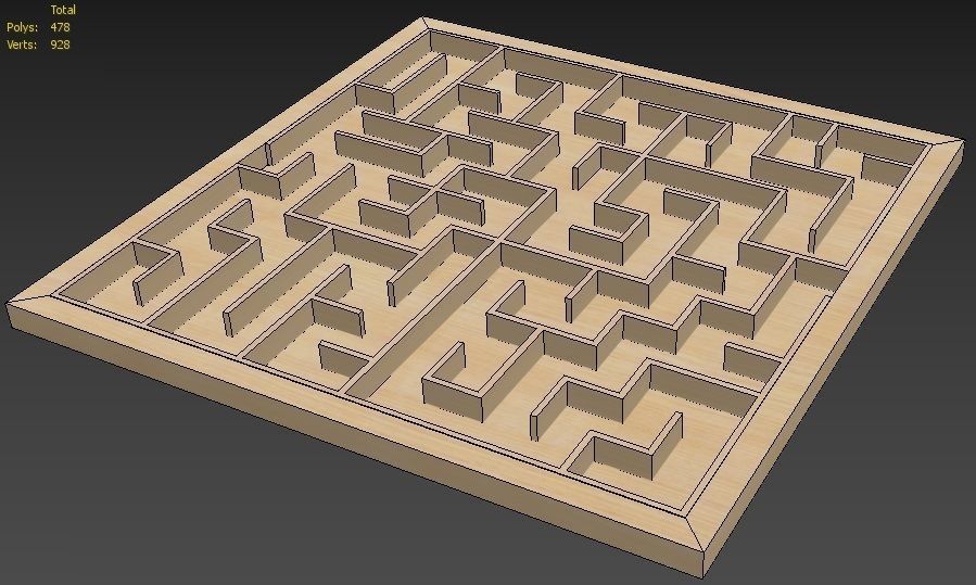 3D model The Mazes set of wooden VR / AR / low-poly | CGTrader
