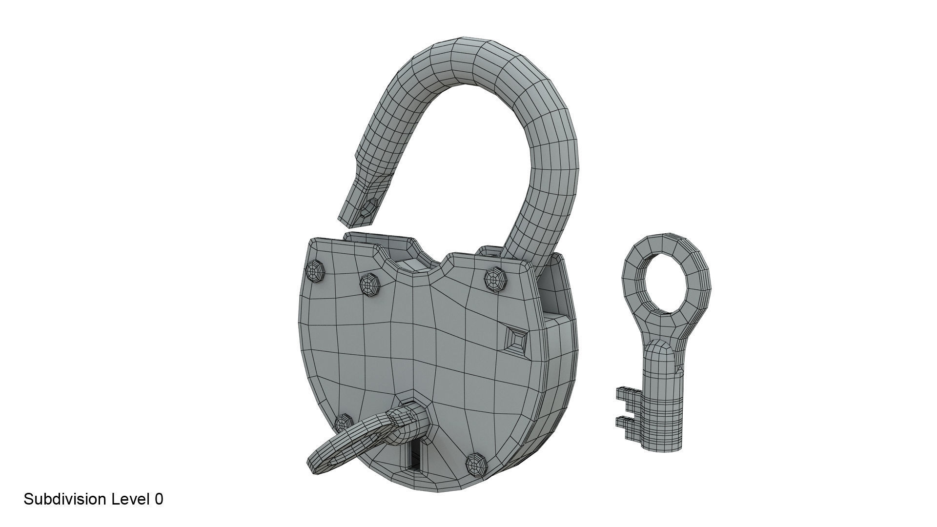 Padlock 3D model | CGTrader