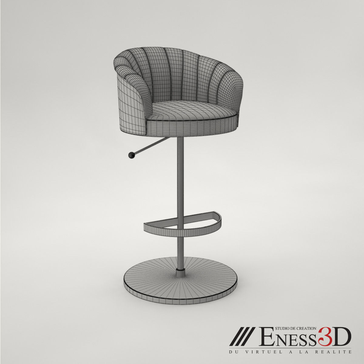 Pro - Bar Stool bidendum Fendi 3D model | CGTrader