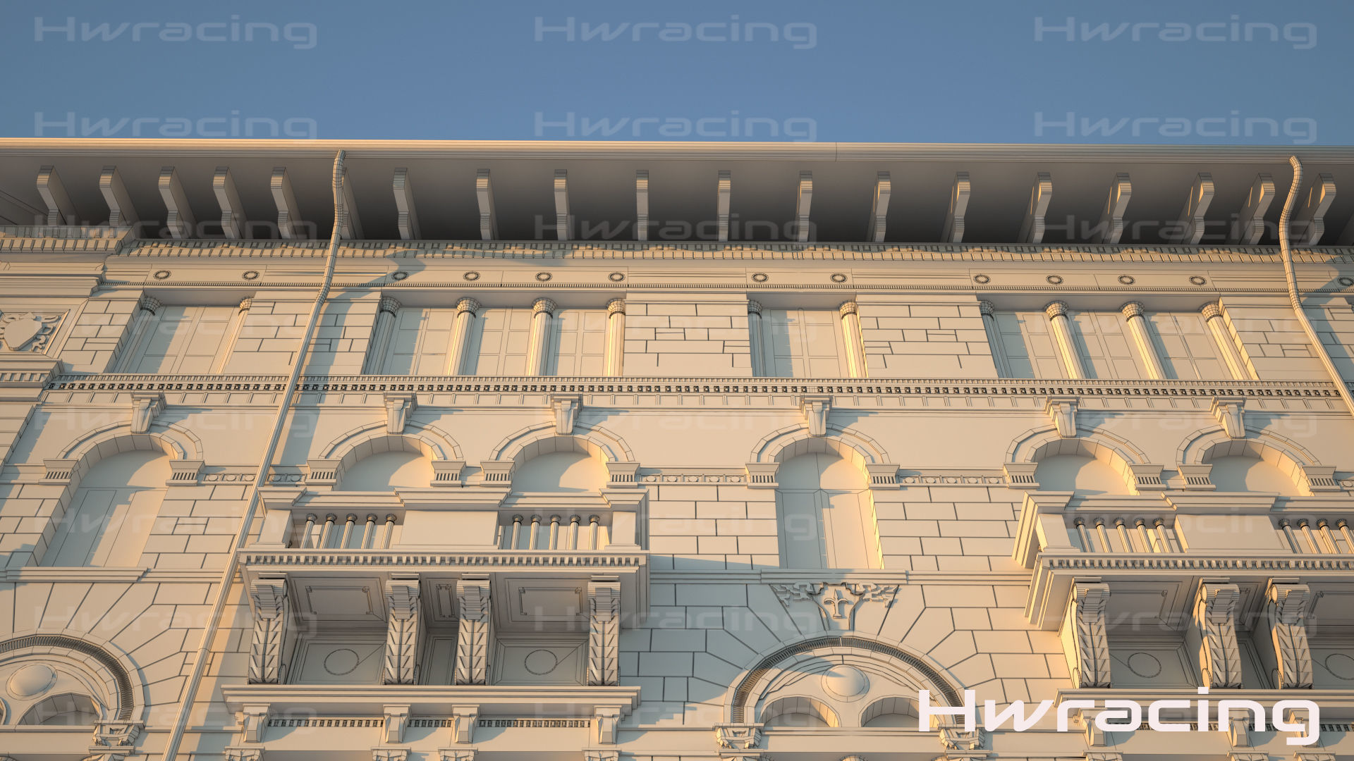 Palace Ponterosso place Trieste 3D model | CGTrader