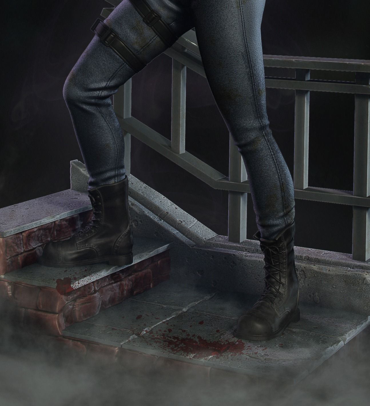 Jill Valentine Statue - Resident Evil 3 3D model 3D printable | CGTrader