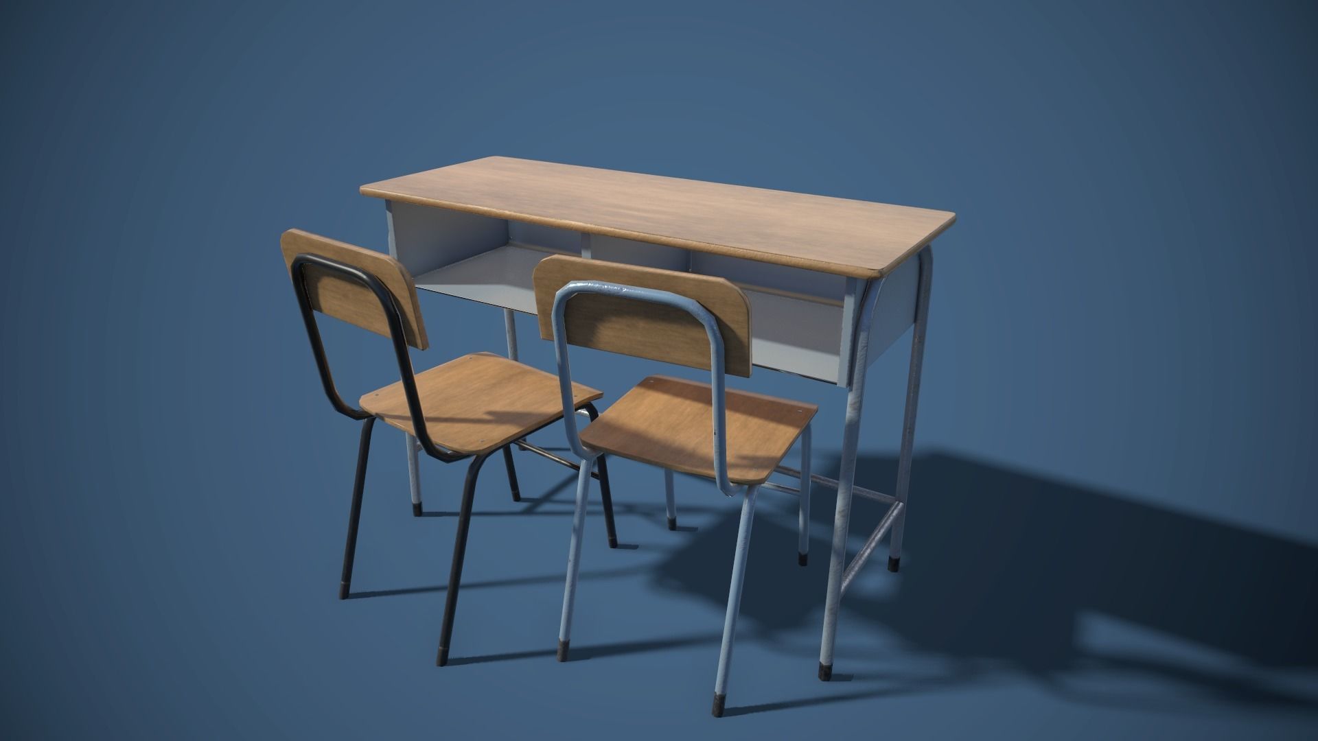 3D model Classroom Desk and Chair VR / AR / low-poly | CGTrader