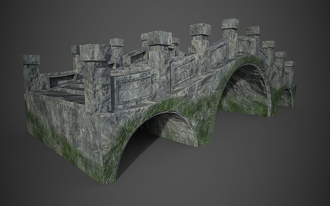 3D model Stone bridge VR / AR / low-poly | CGTrader