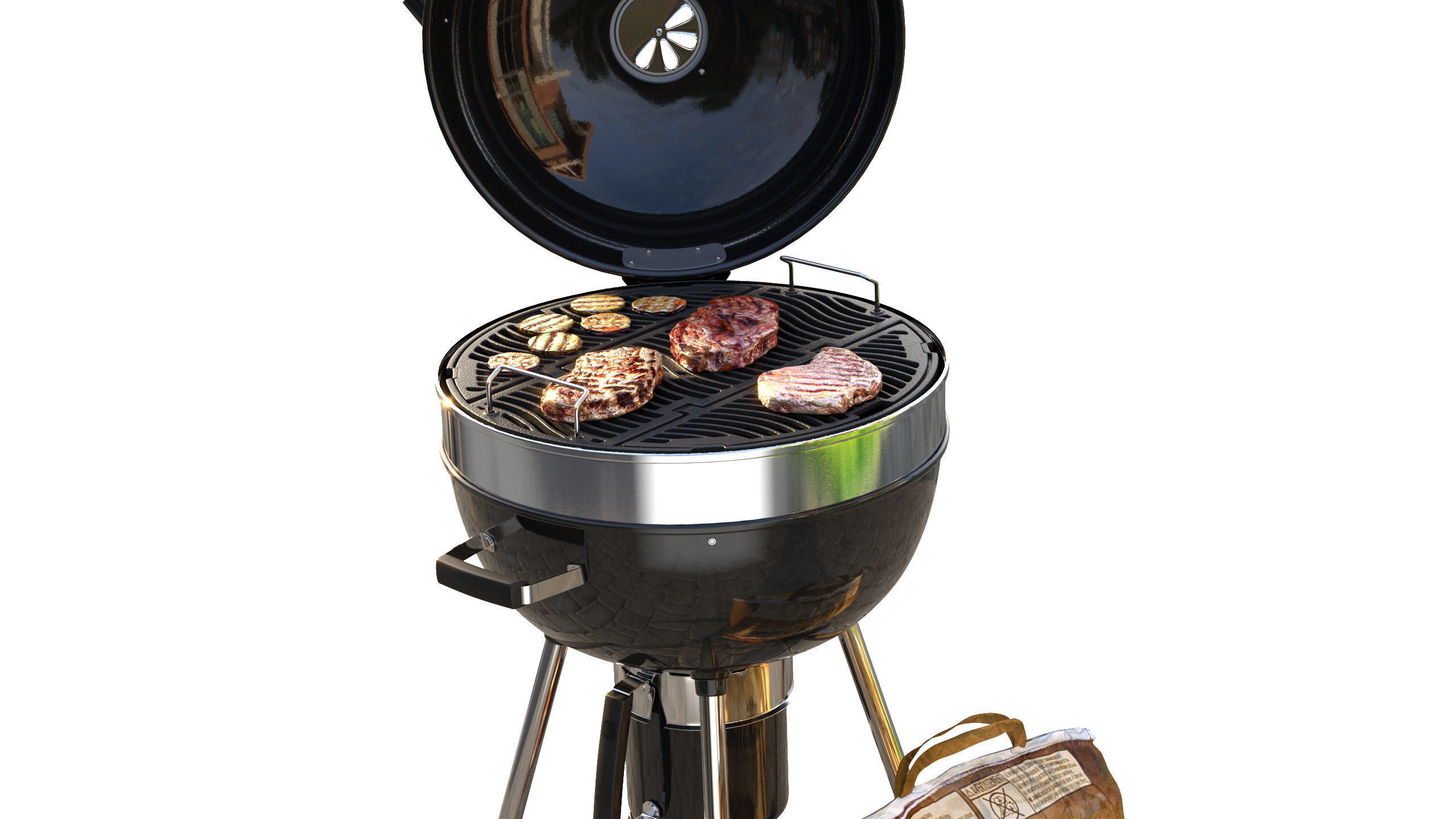 Napoleon Pro Charcoal 3D model | CGTrader