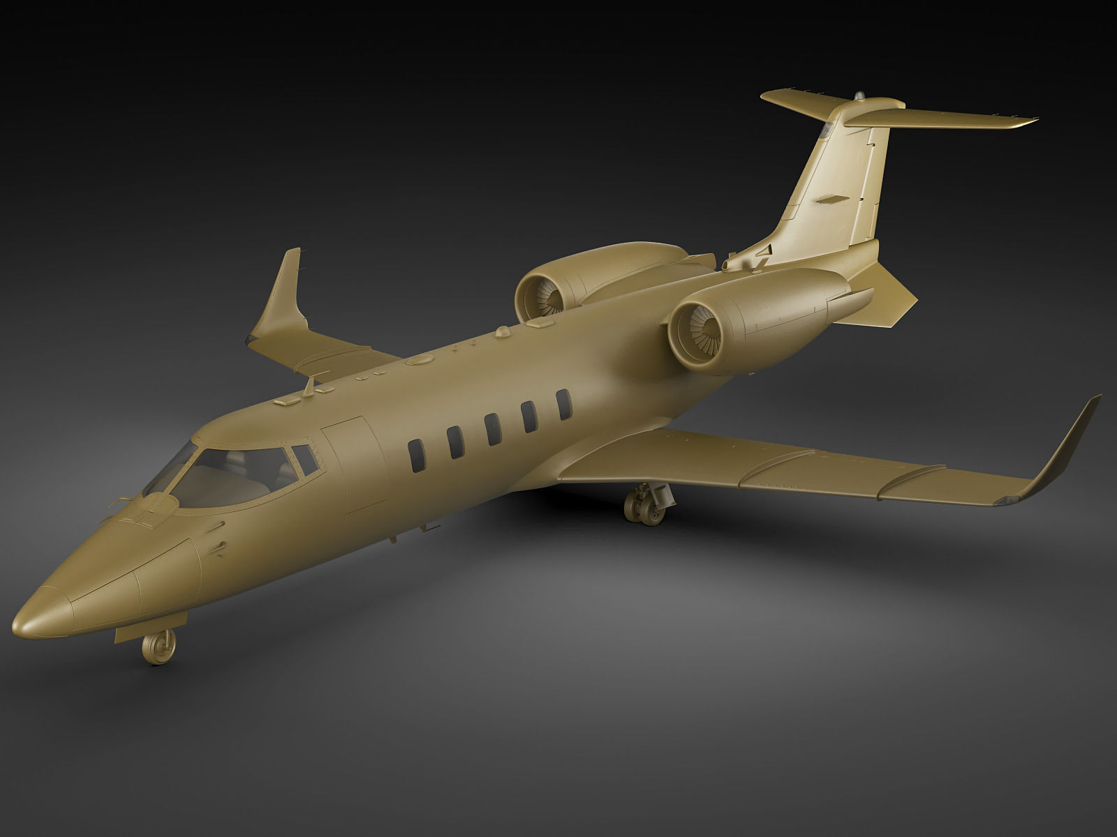 Bombardier Learjet 60 3D Model MAX OBJ 3DS FBX C4D LWO LW LWS ...