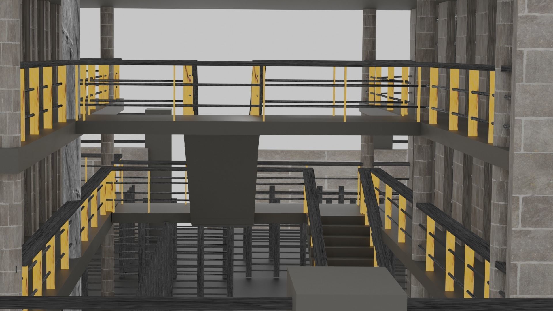 Prison 3D Model building 3D model | CGTrader