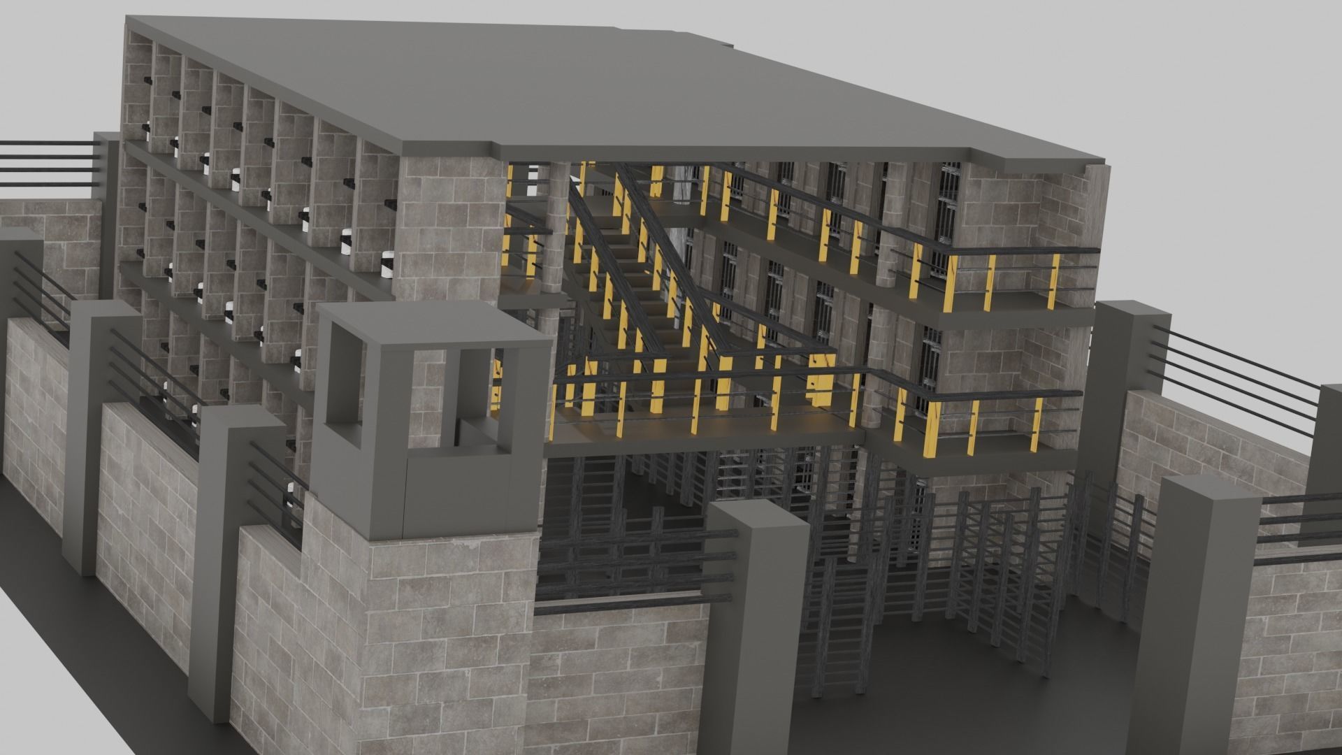 Prison 3D Model 3D model | CGTrader