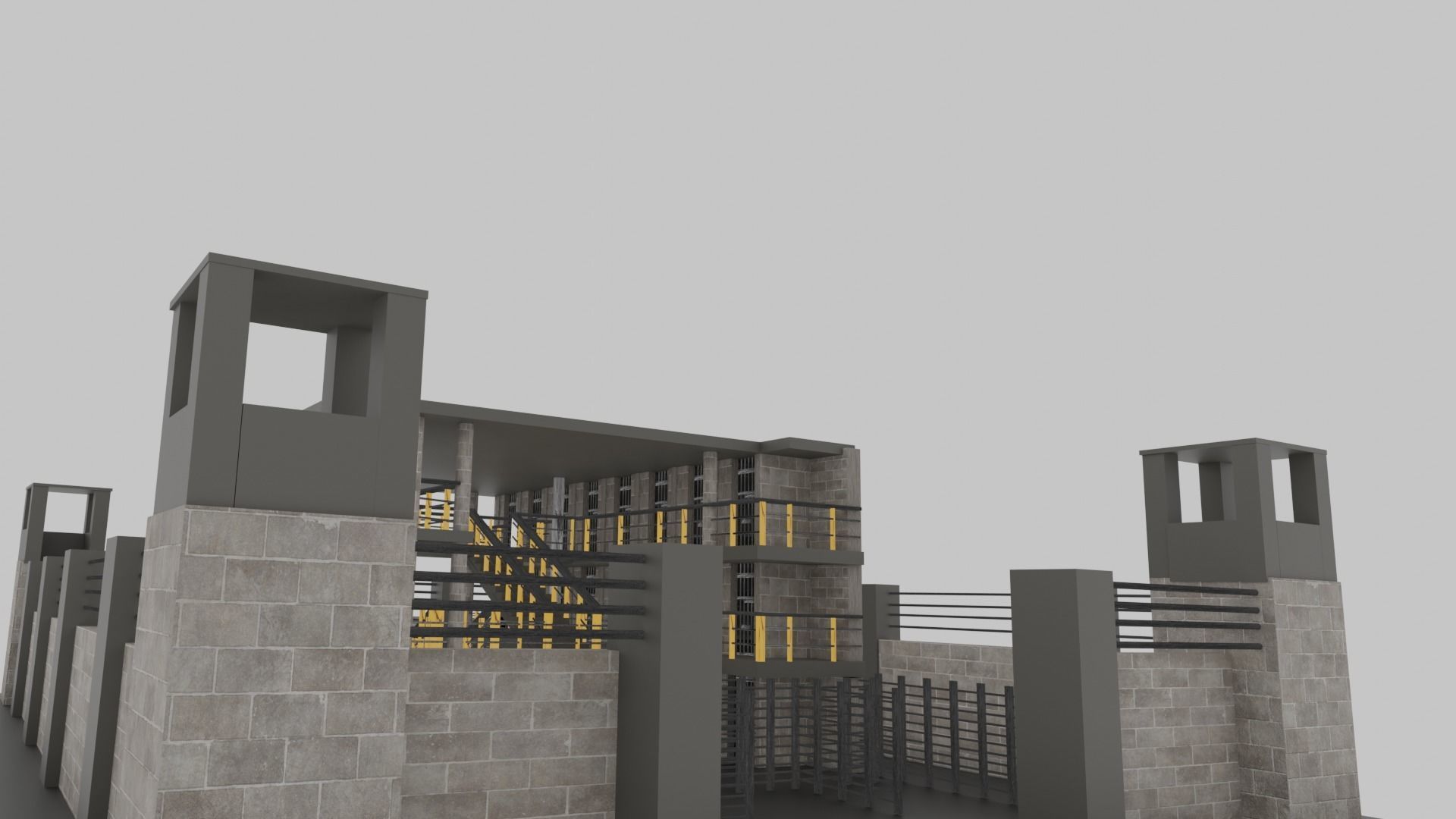 Prison 3D Model 3D model | CGTrader