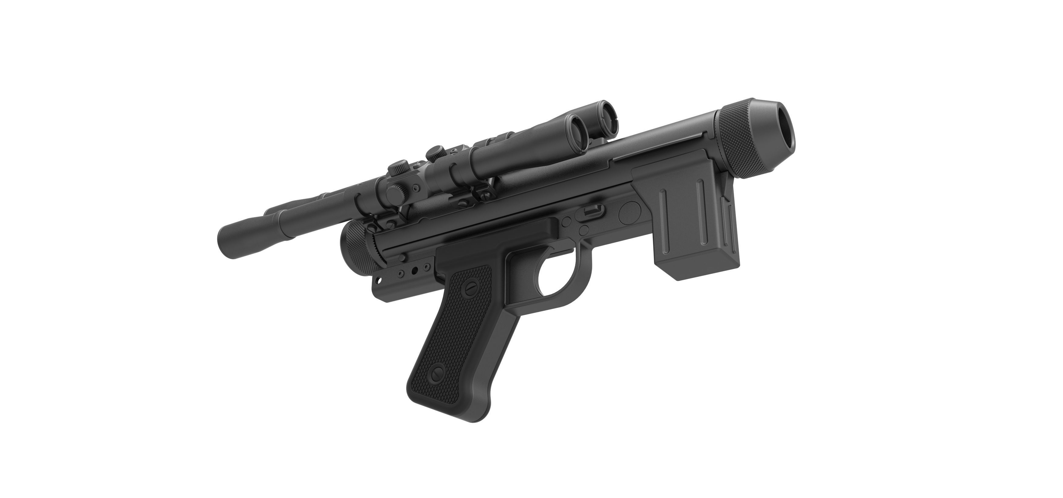 Blaster pistol SE-14C from the movie Star Wars A New Hope 3D model ...