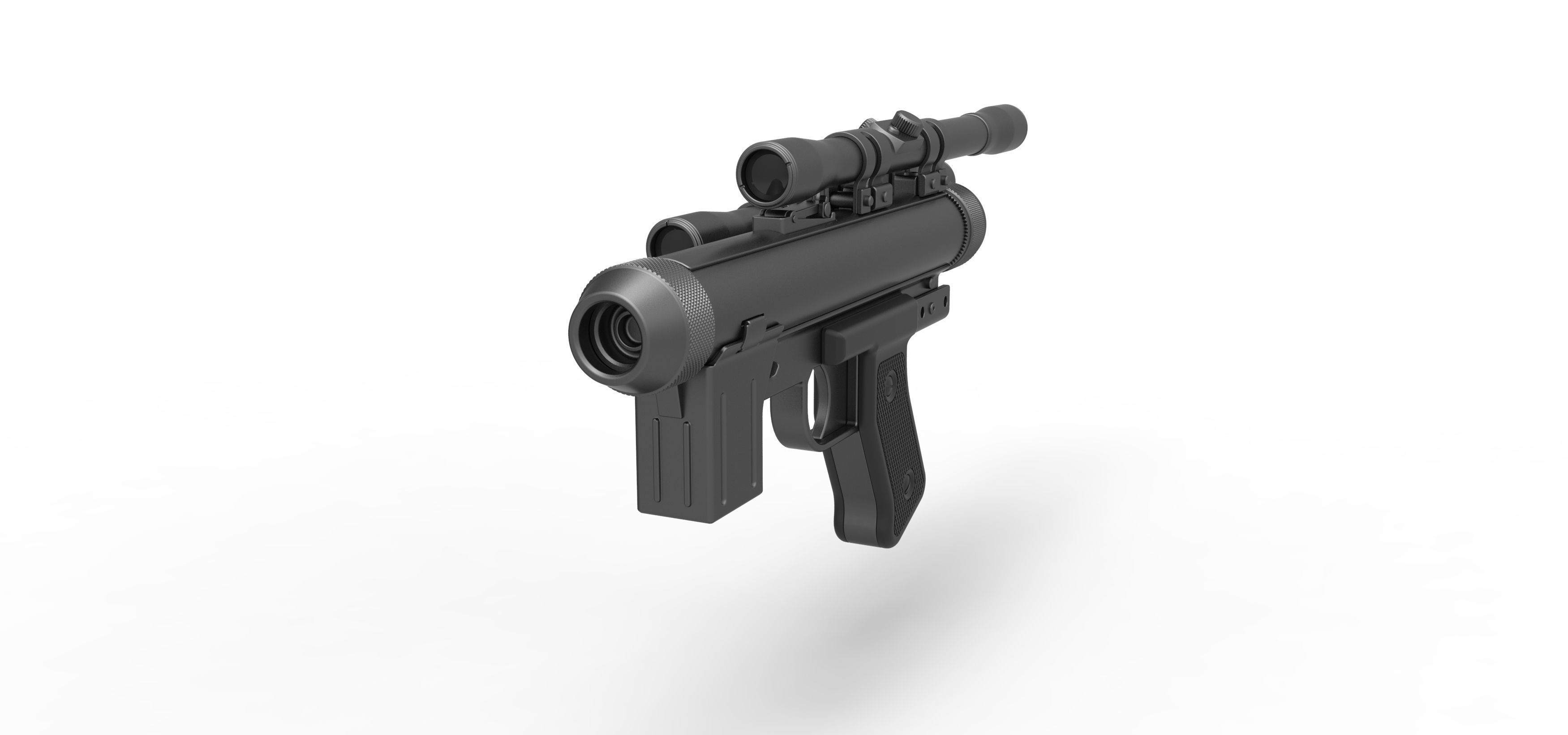 Blaster pistol SE-14C from the movie Star Wars A New Hope 3D model ...