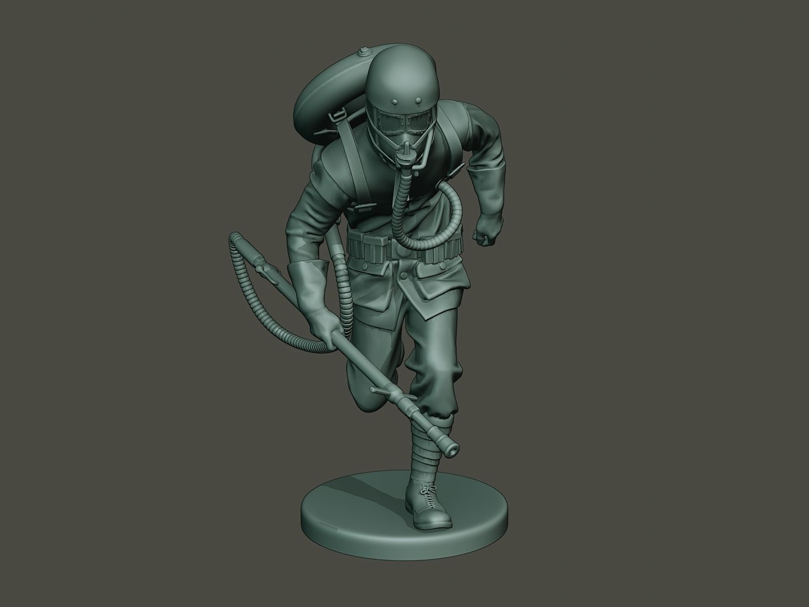 German soldier ww1 run G5 3D model 3D printable | CGTrader