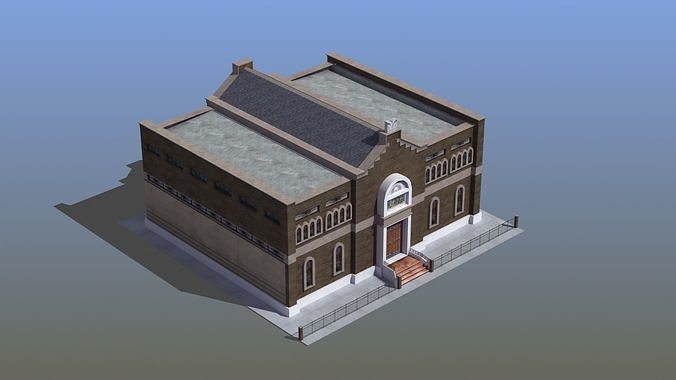 Synagogue church building 3D model | CGTrader