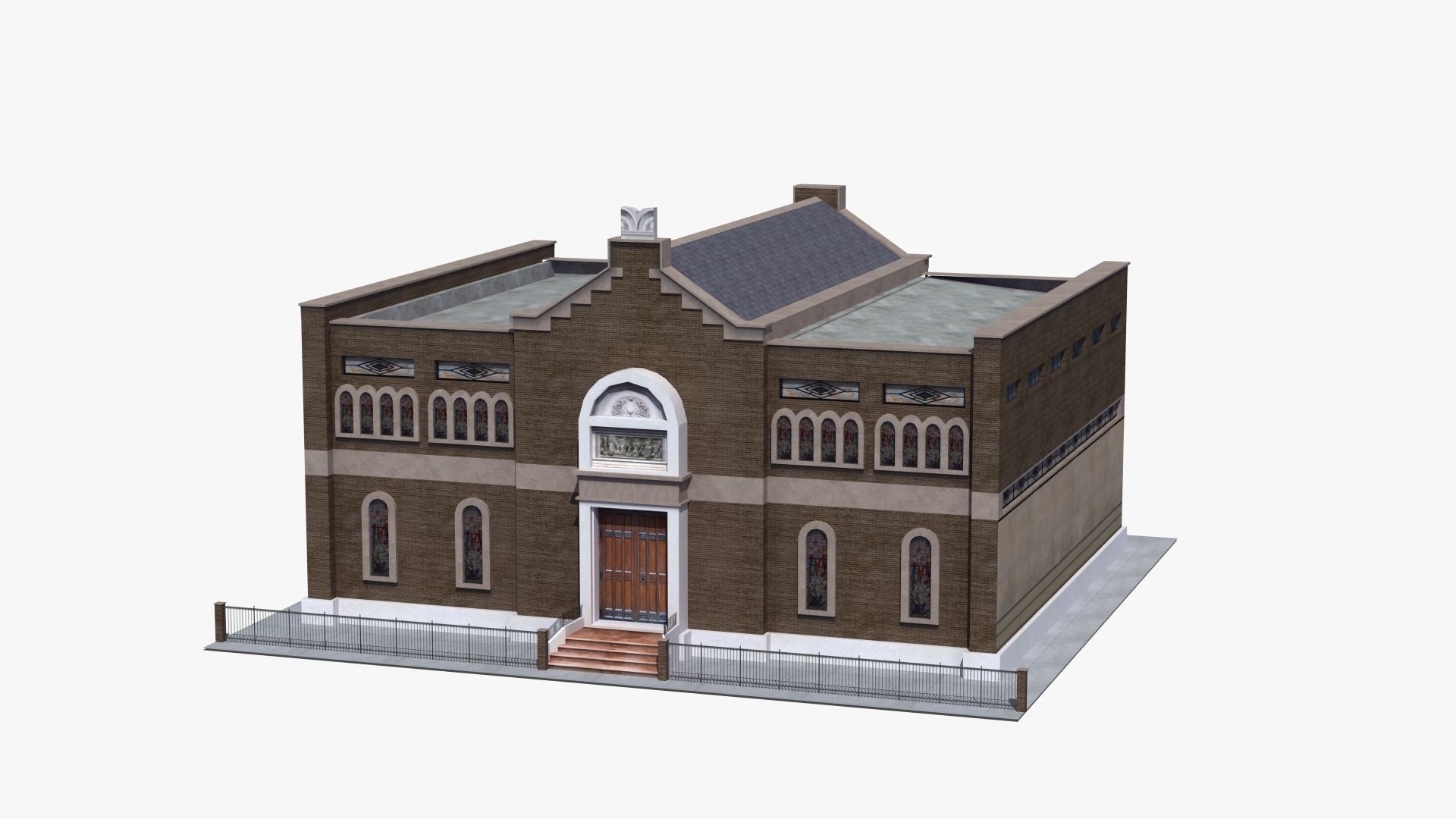 Synagogue church building 3D model | CGTrader