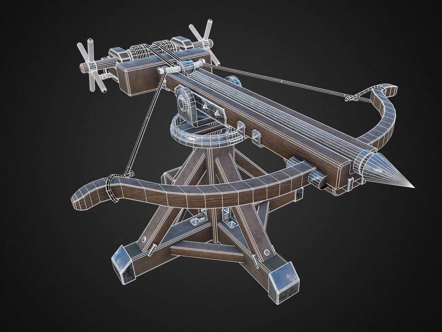 3D model Ballista medieval crossbow VR / AR / low-poly | CGTrader