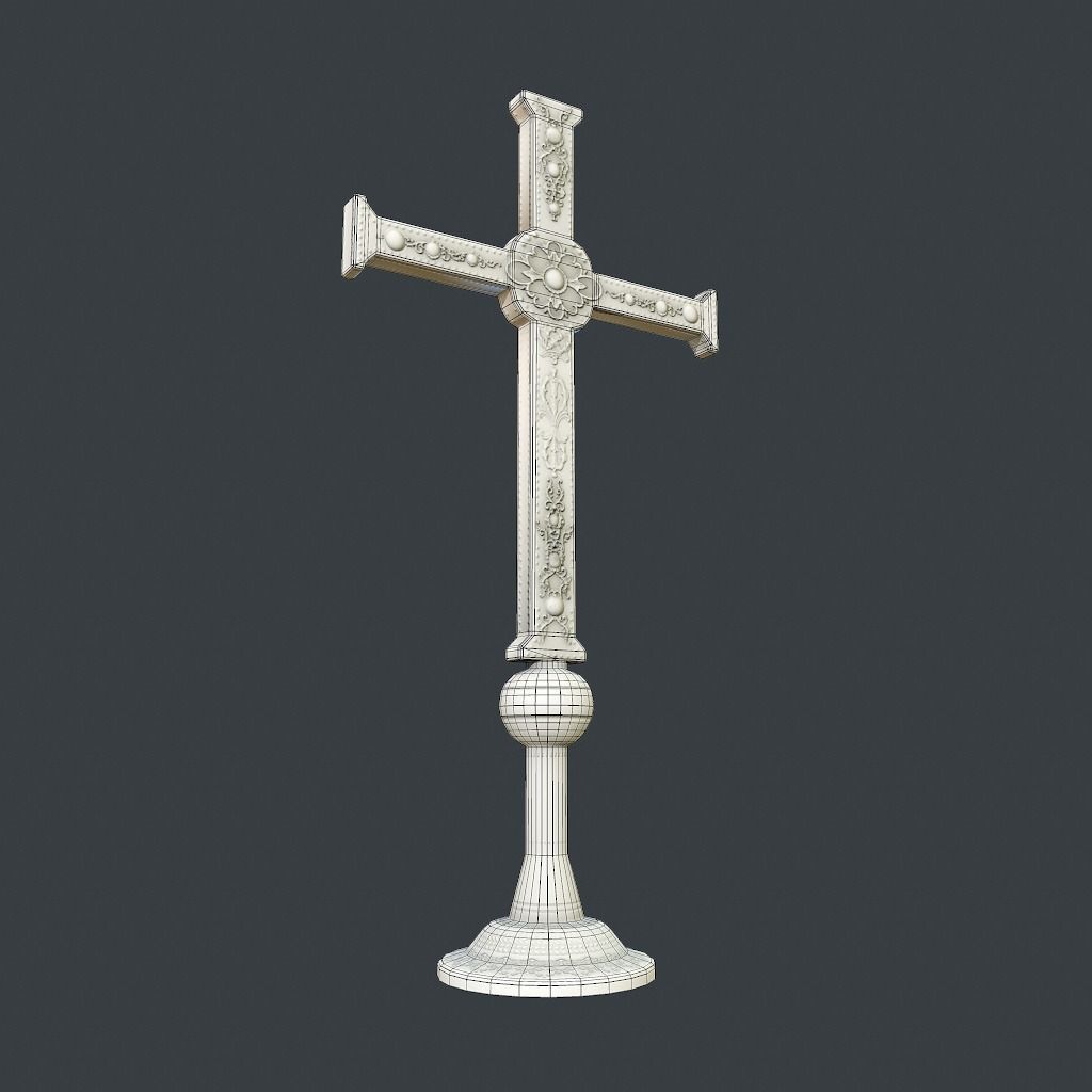 3D model Antique Cross VR / AR / low-poly | CGTrader