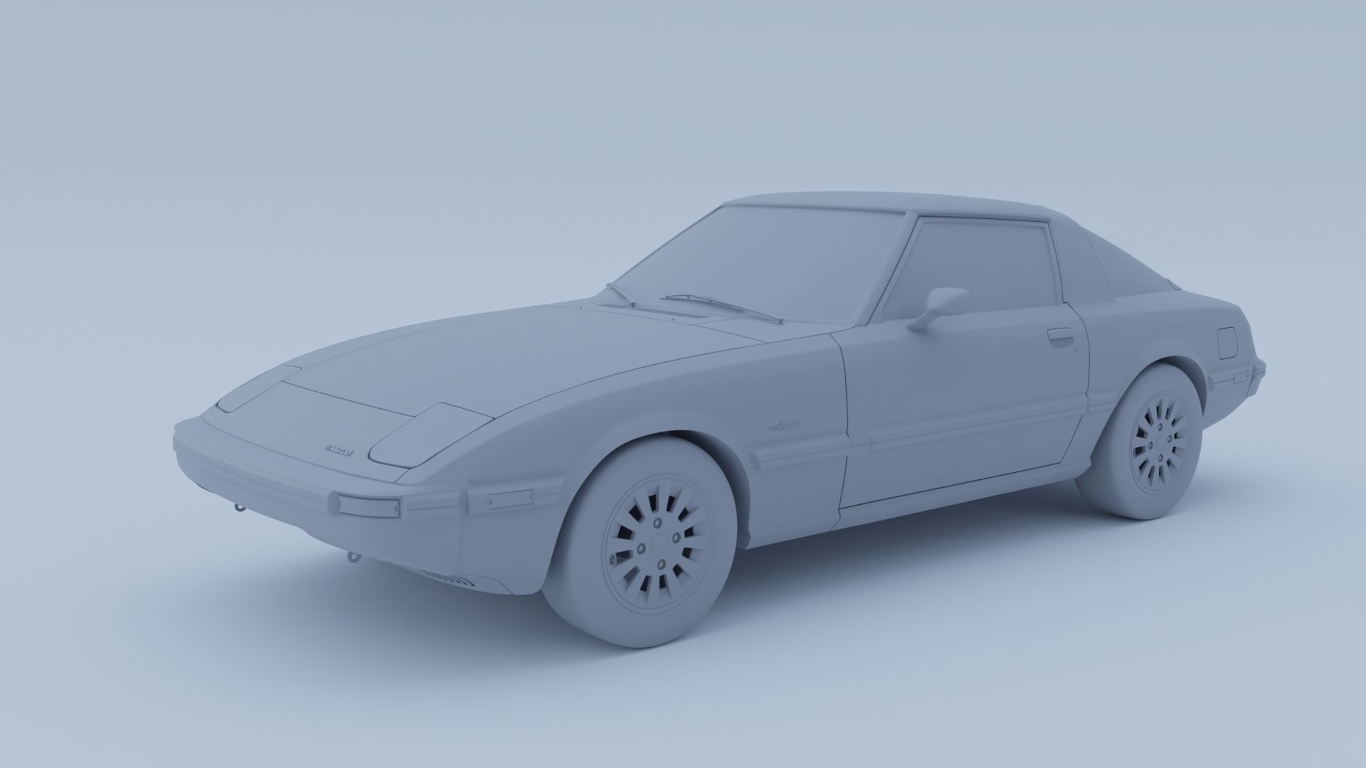 Mazda RX-7 FB 3D model | CGTrader