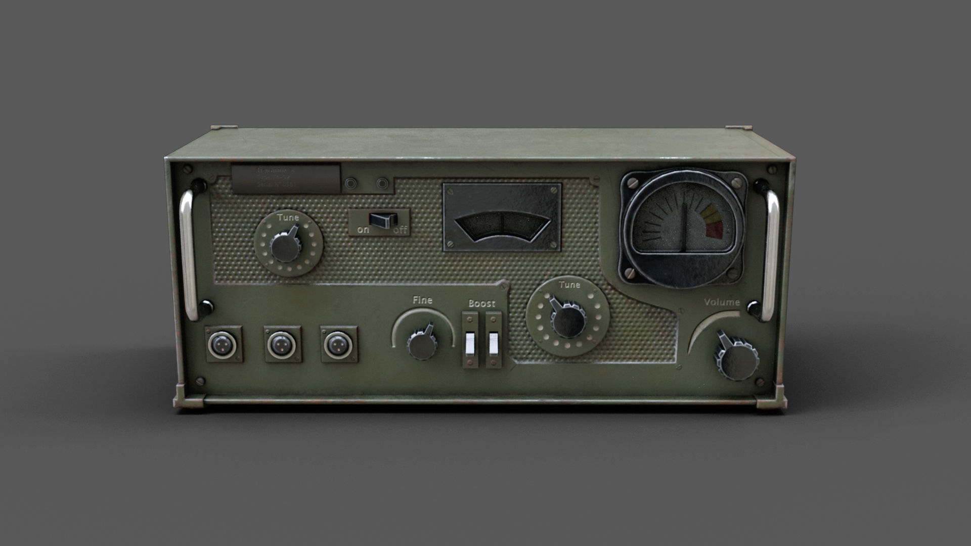 3D model WW2 Military radio VR / AR / low-poly | CGTrader