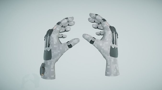3D model Sci Fi VR Hand VR / AR / low-poly rigged animated | CGTrader