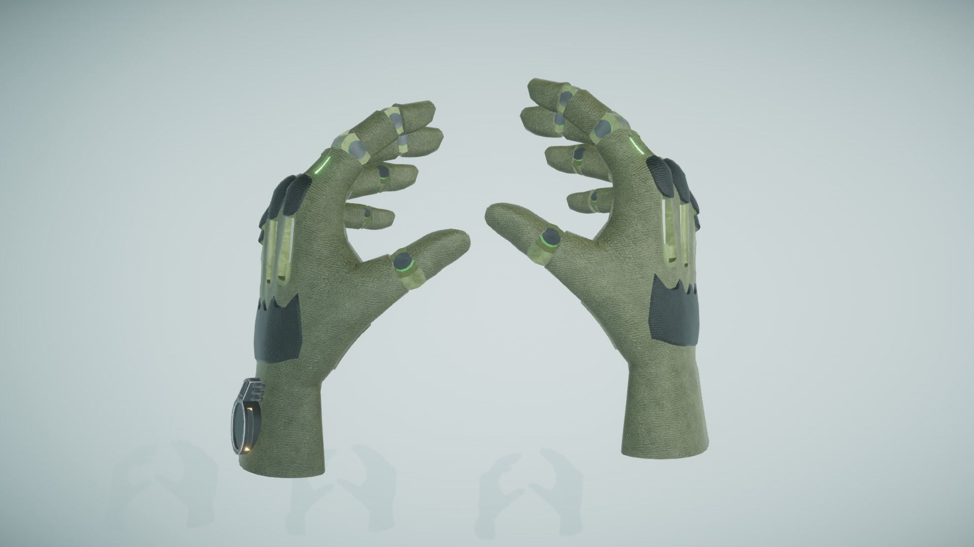 3D model Sci Fi VR Hand VR / AR / low-poly rigged animated | CGTrader