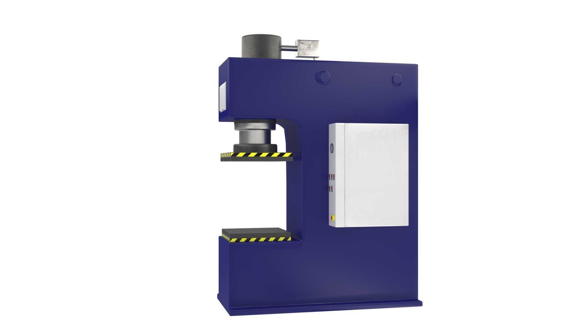 hydraulic press 3D model | CGTrader