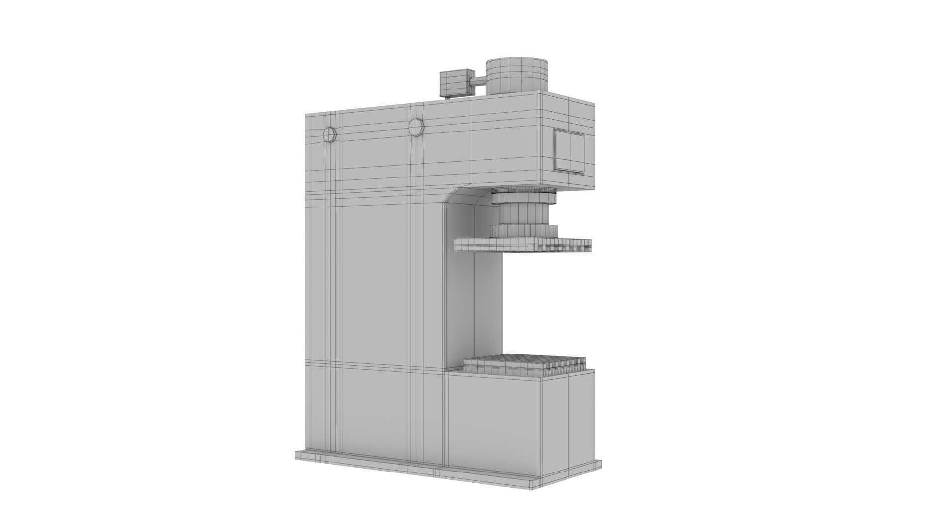 hydraulic press 3D model | CGTrader
