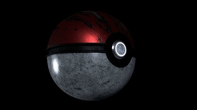 TG-Pokeball-Damaged pokemon ball 3D model | CGTrader