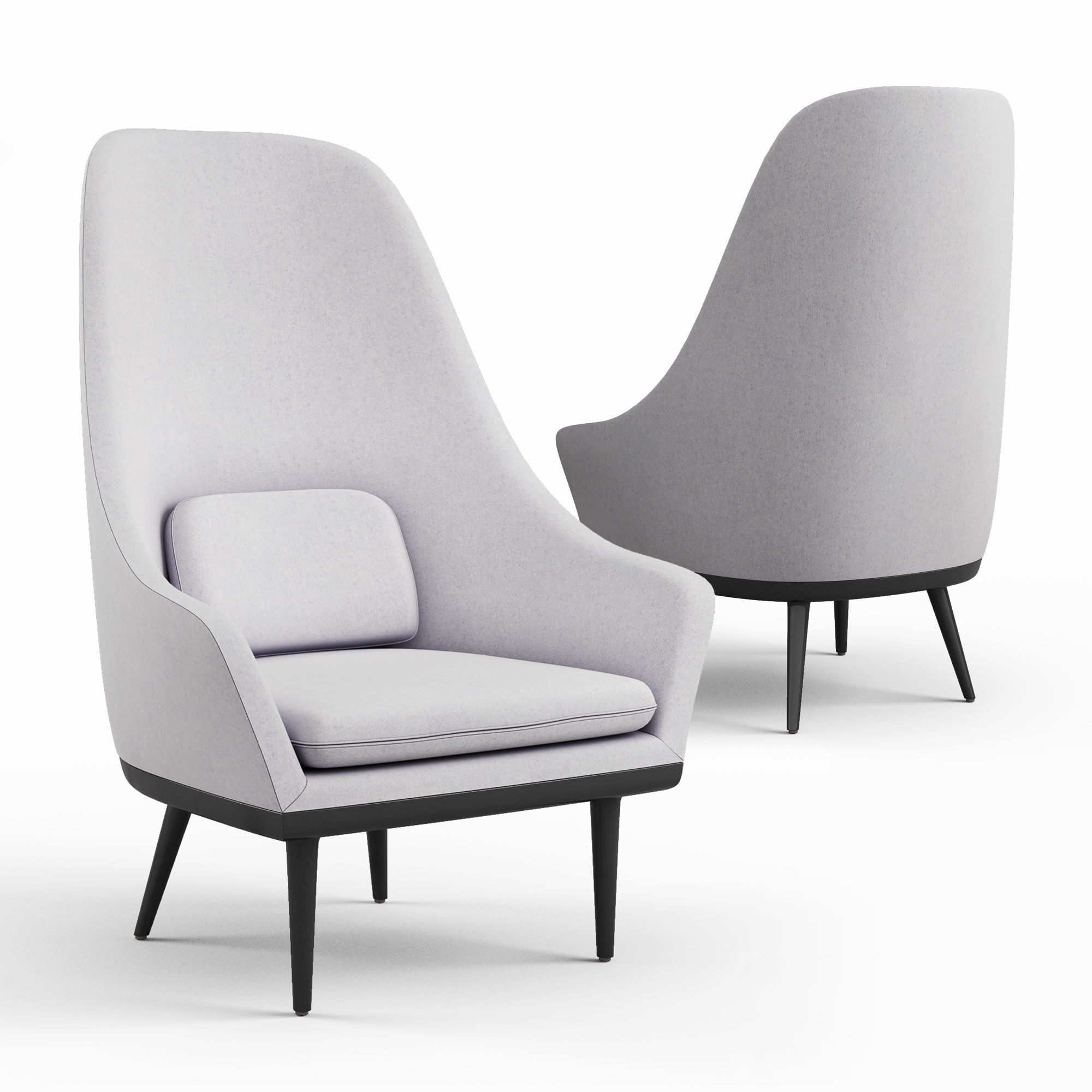 Stellar Works - Lunar Highback Chair 3D model | CGTrader