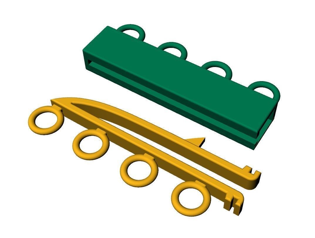 Necklace Clasp Lock 3D model 3D printable | CGTrader