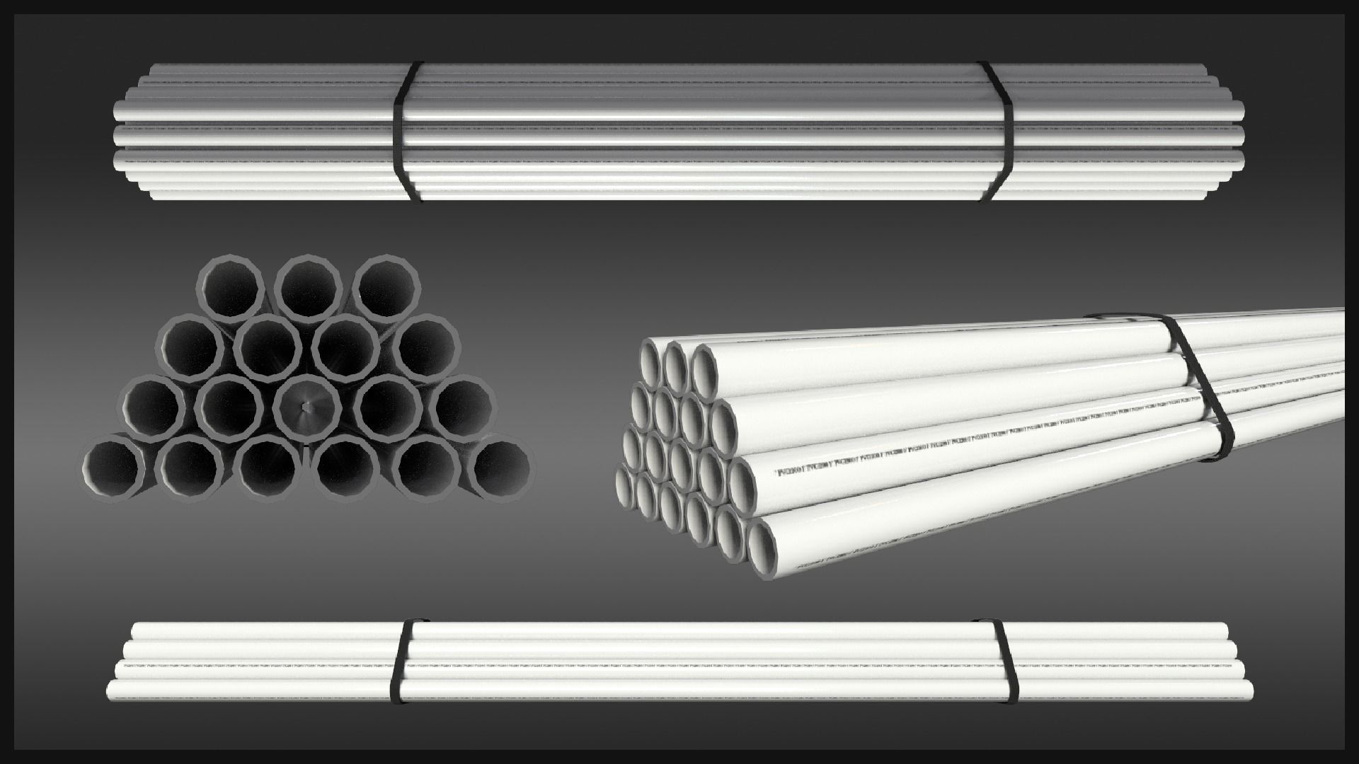 3D model Industrial Pipe Deco Pack VR / AR / low-poly | CGTrader