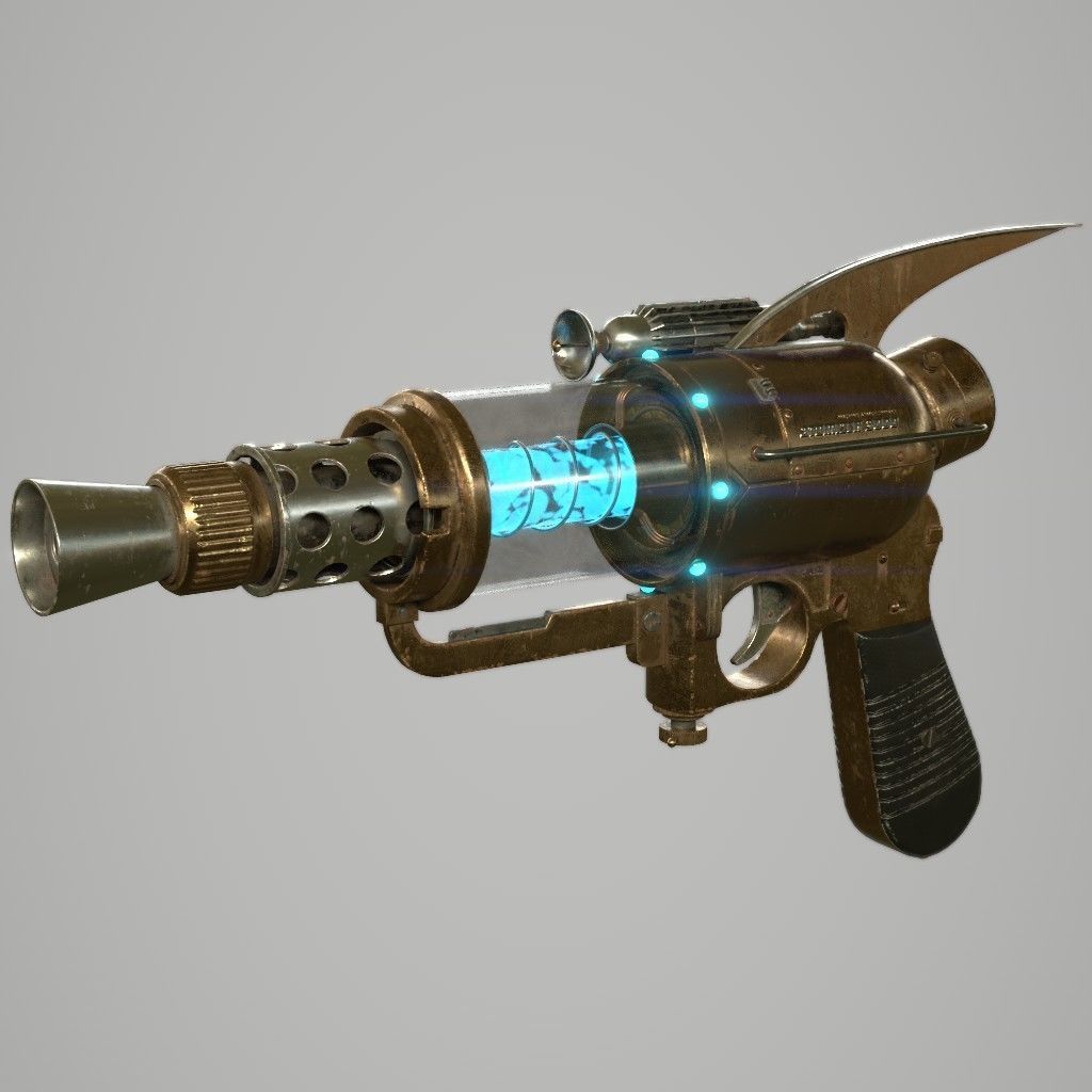 3D model Retro Style Ray Gun | CGTrader