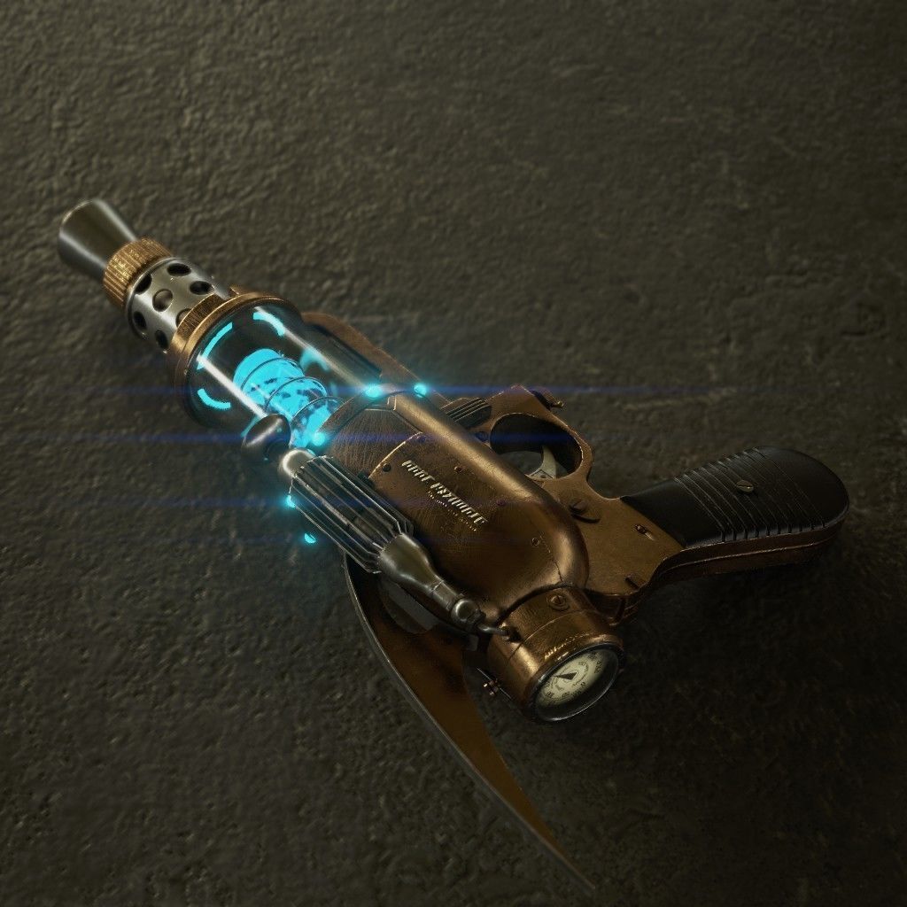 3D model Retro Style Ray Gun VR / AR / low-poly | CGTrader