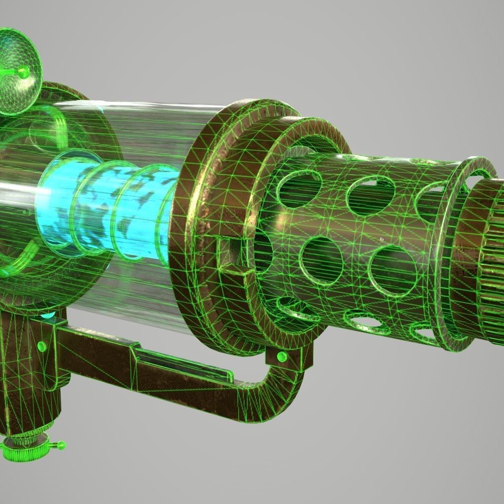 3D model Retro Style Ray Gun VR / AR / low-poly | CGTrader