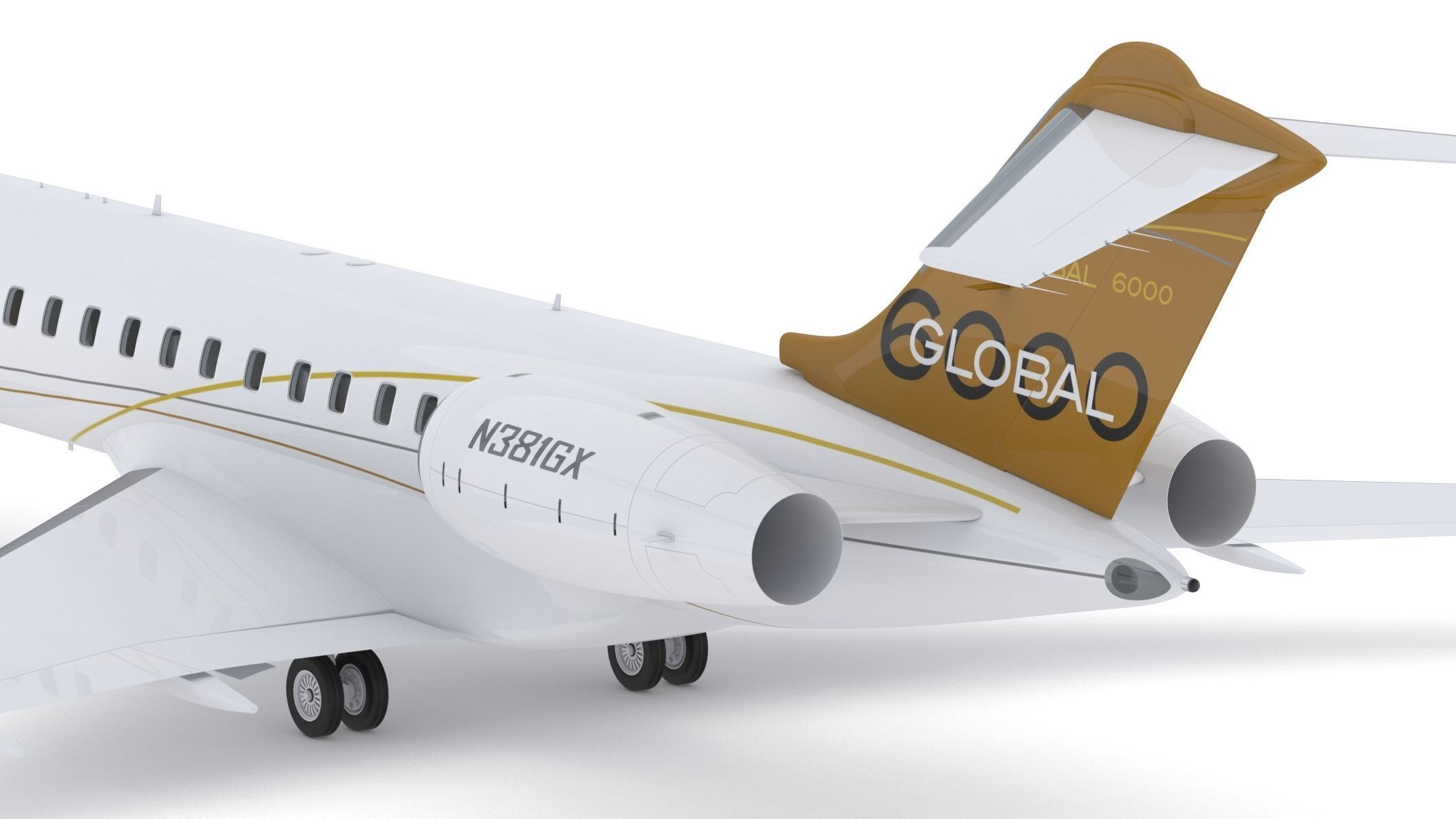 Bombardier Global 6000 3D model | CGTrader