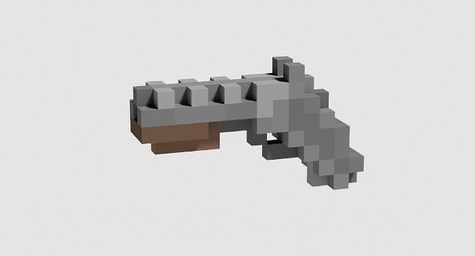 3D model Voxel Gun VR / AR / low-poly | CGTrader