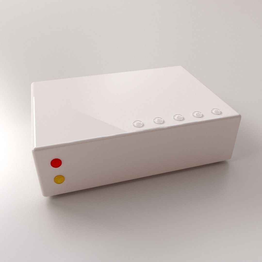 Network Hub 3D model | CGTrader