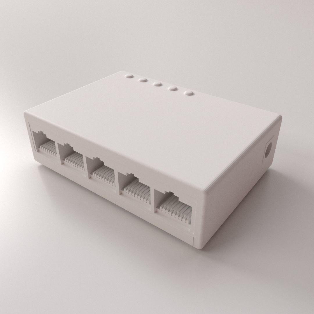 Network Hub 3D model | CGTrader