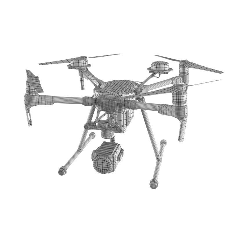 DJI Matrice 210 RTK 3D model animated | CGTrader