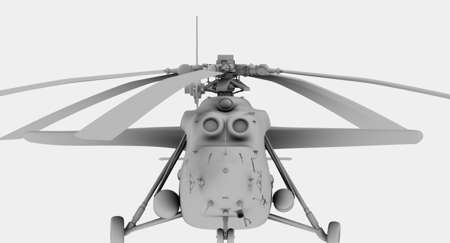 Military Civilian Multirole Helicopter mil Mi-6 Hook 3d model 3D model ...